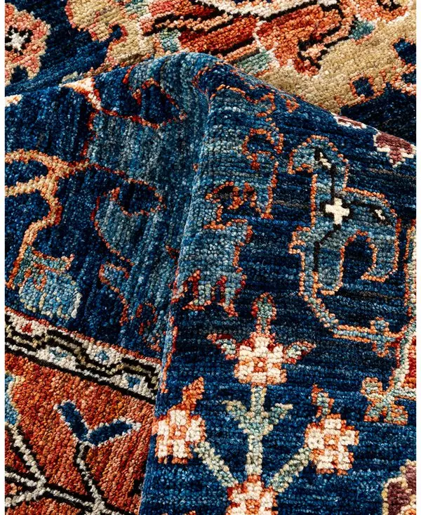 Bloomingdale'S Serapi M1999 Area Rug, 5'9 X 9'4 - Blue