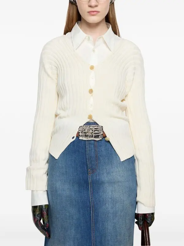 Acne Studios Cotton Cardigan - Neutrals