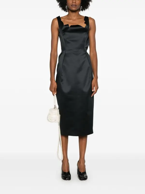 Viktor & Rolf Raw Cut-edge Midi Dress