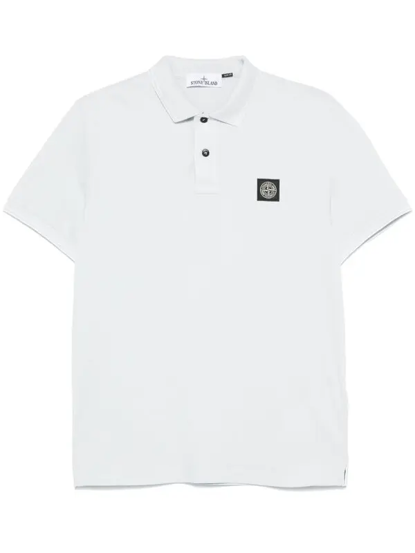 Stone Island Compass-patch Polo Shirt - Blue