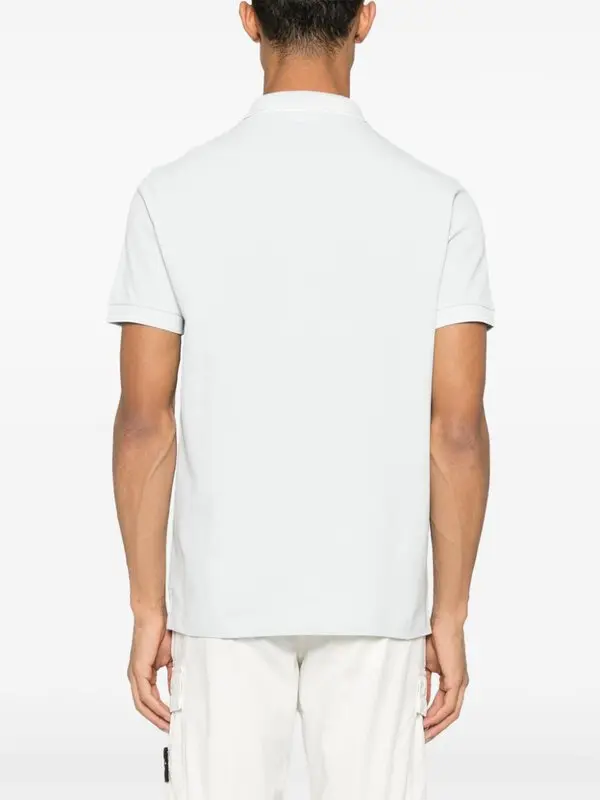 Stone Island Compass-patch Polo Shirt - Blue