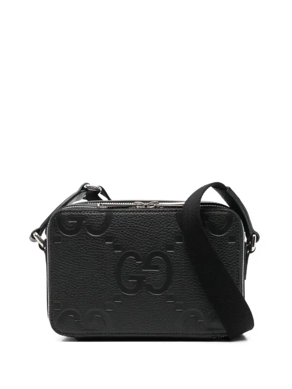 Gucci Jumbo Gg Messenger Bag - Black