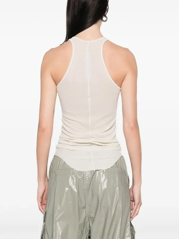 Rick Owens Fine-ribbed Tank Top - Neutrals