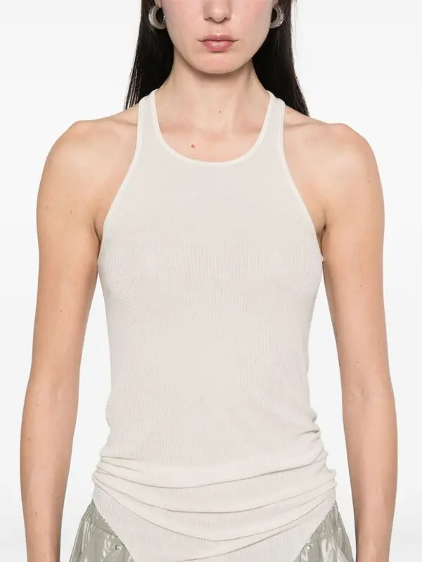 Rick Owens Fine-ribbed Tank Top - Neutrals