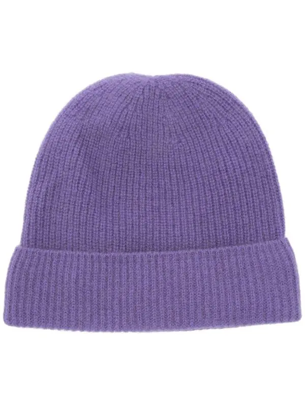 Auralee Cashmere Beanie - Purple