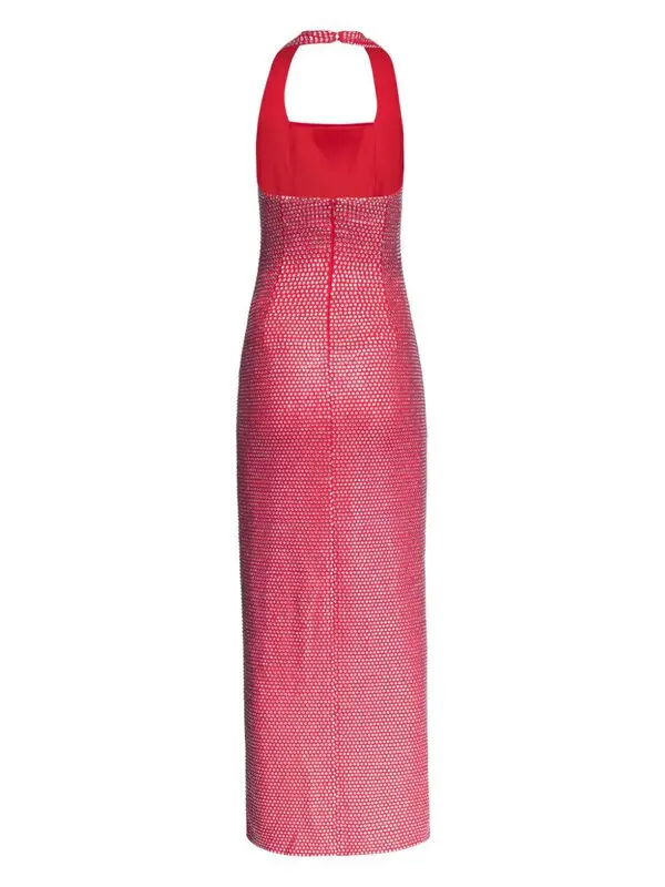 AREA Crystal-embellished Gown - Red