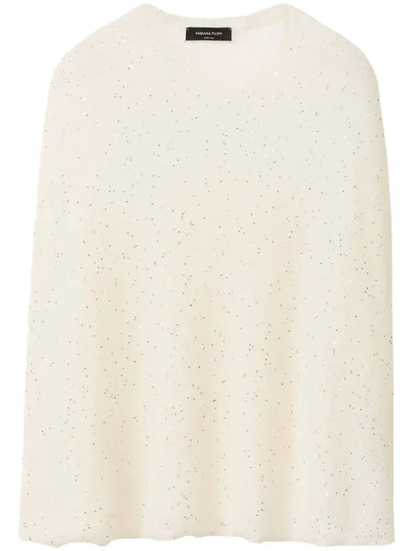 Fabiana Filippi Sequin-embellished Cape