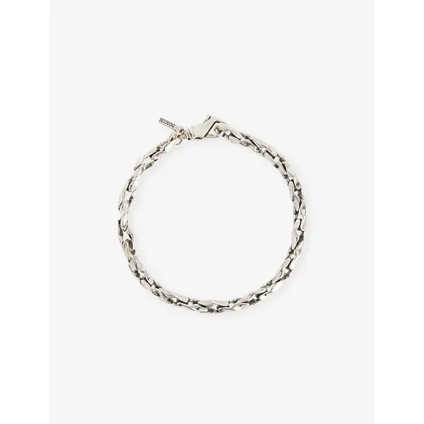 Emanuele Bicocchi Hammered Chain Sterling Bracelet - Silver