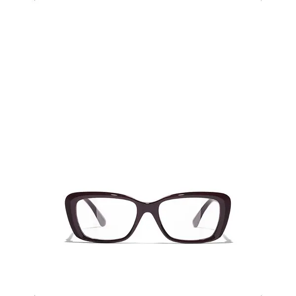 Chanel Ch3467 Rectangle Eyeglasses - Red