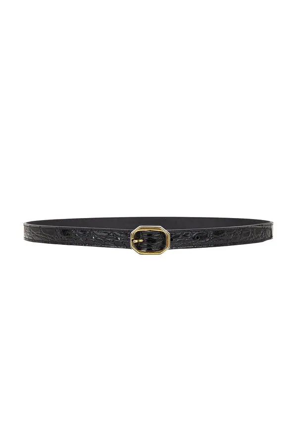 Saint Laurent Leather Belt - Nero