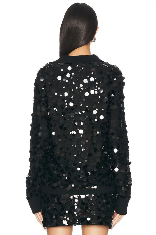 Helmut Lang Long Sleeve Polo Top