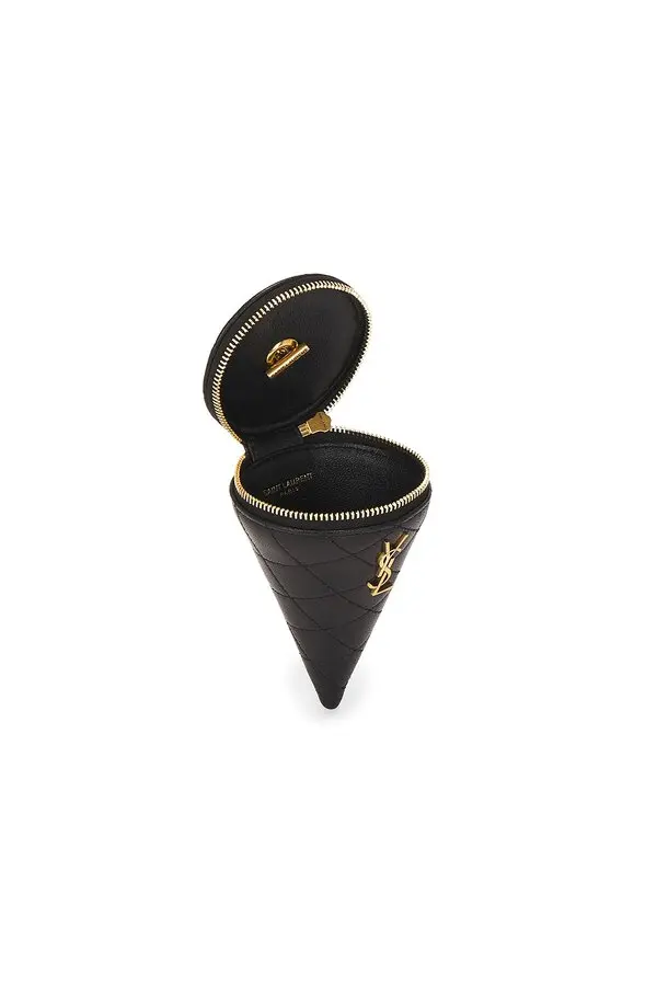 Saint Laurent Quilted Leather Bag Charm