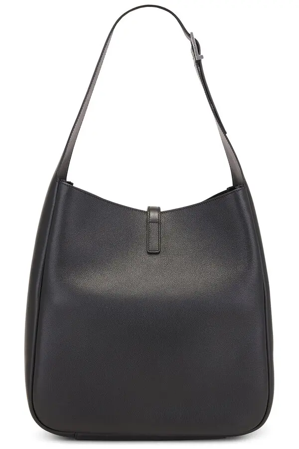 Saint Laurent Large Le 5 A 7 Supple Hobo Bag - Nero