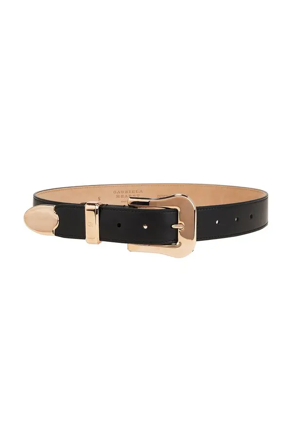 Gabriela Hearst Maireed Leather Belt - Black