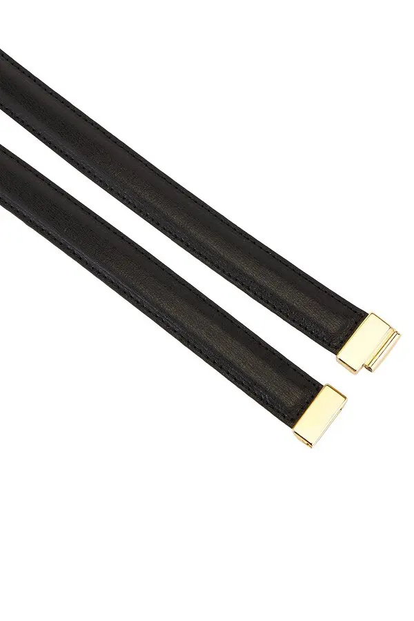 TOTEME Slide Clasp Leather Belt