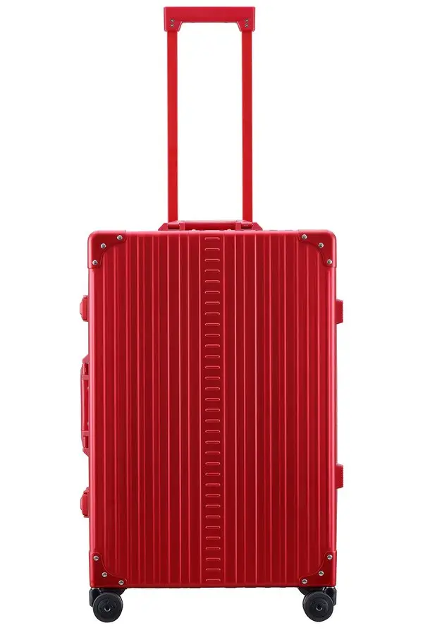ALEON Traveler Checked 26 Suitcase - Ruby