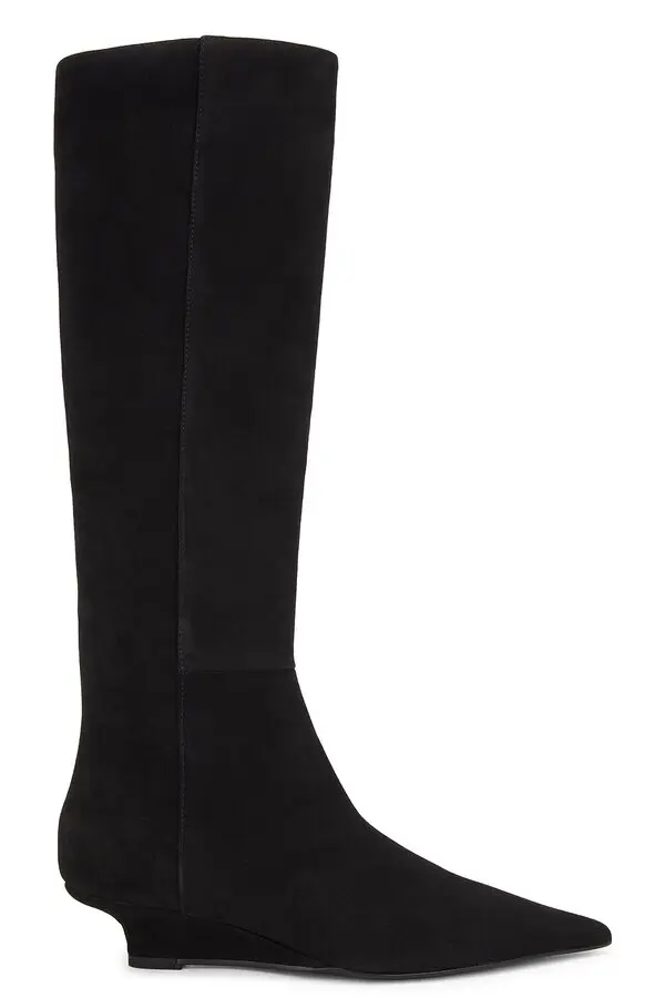 TOTEME Sharp Suede Knee High Boots