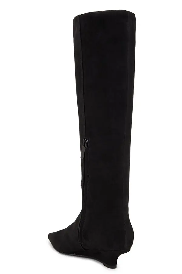 TOTEME Sharp Suede Knee High Boots