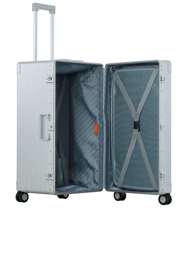 ALEON International Trunk Checked 30 Suitcase - Platinum