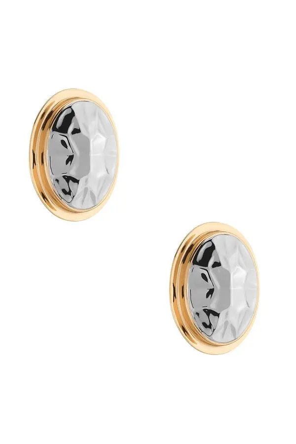 Demarson Jelena Gold-tone Earrings - Gold & Gunmetal