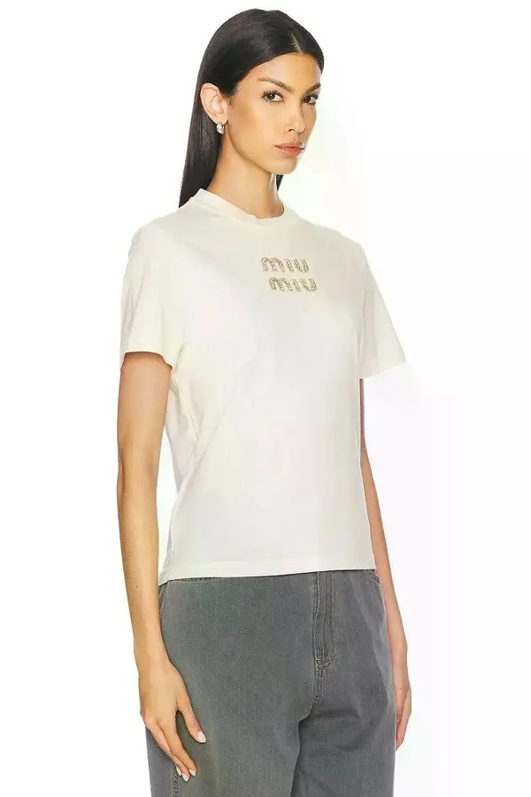 Miu Miu Logo T-shirt