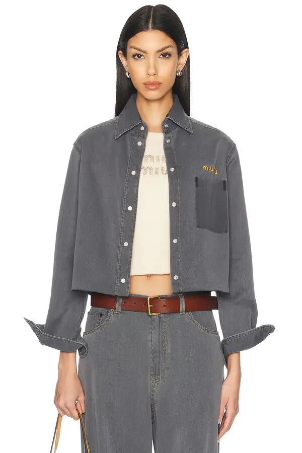 Miu Miu Button Up Top