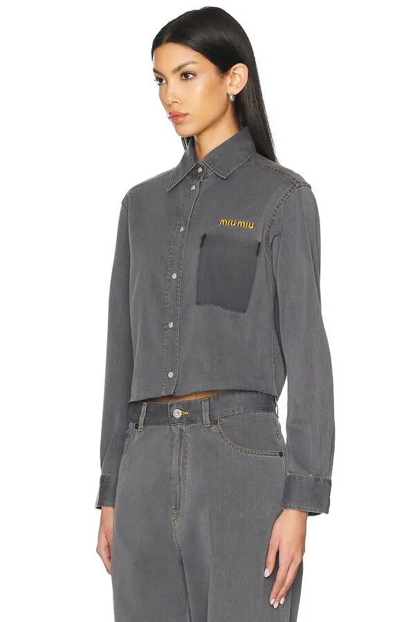 Miu Miu Button Up Top