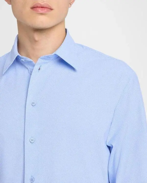 Emporio Armani Apos;s Interlock Jersey Micro-dot Sport Shirt