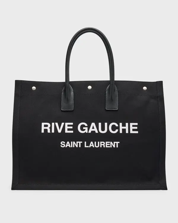 Saint Laurent Rive Gauche Tote - Black/white