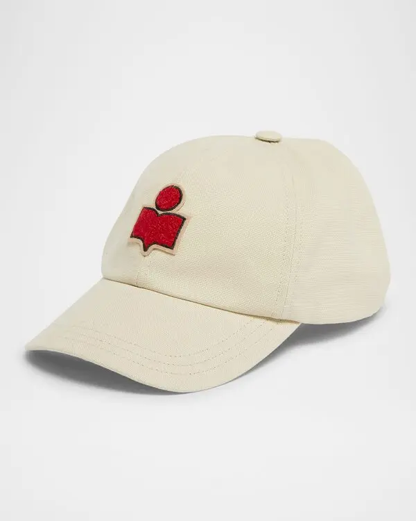 tyrony cap with embroided logo Isabel Marant TYRONY Embroidered Logo Baseball Cap Aqua  main image 2