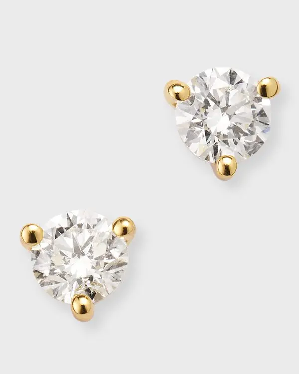 Neiman Marcus 18k Yellow Gold Stud Earrings - Diamond