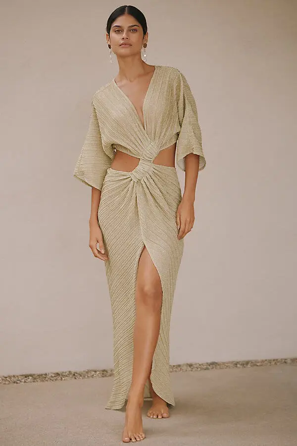 green emerald velvet dress Suboo: Luella Keyhole Front Midi Dress (SB2195SS22) – Swimwear World main image 1