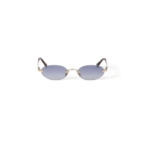Miu Miu Logo Sunglasses - Indigo Lenses