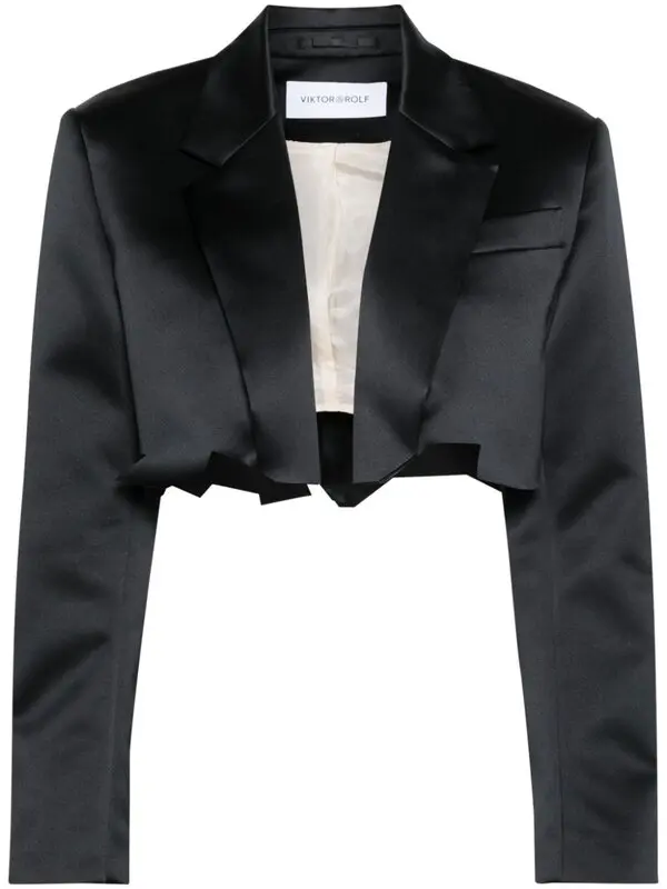 Viktor & Rolf Cropped Blazer - Black