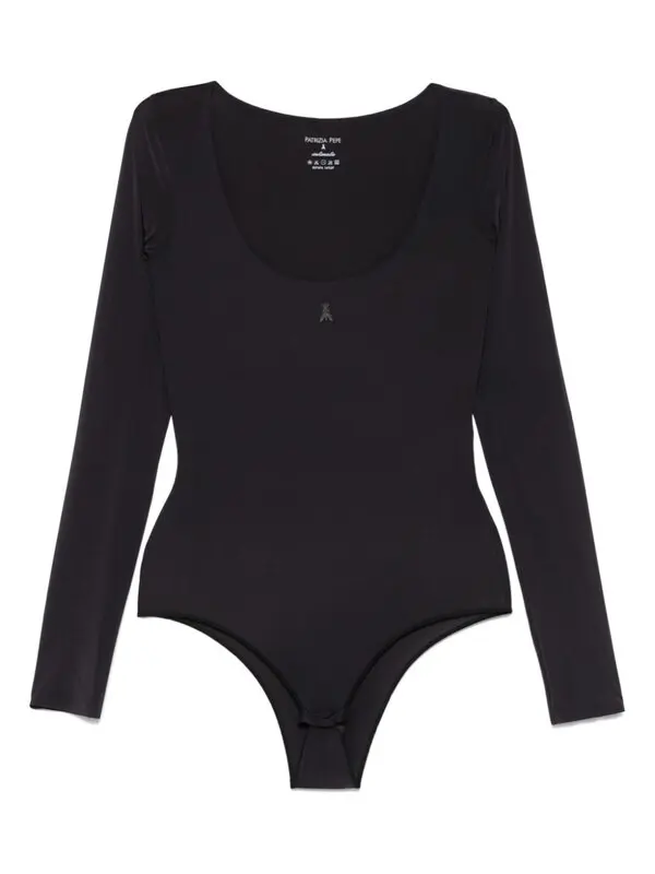 Patrizia Pepe Fly-motif Bodysuit - Black