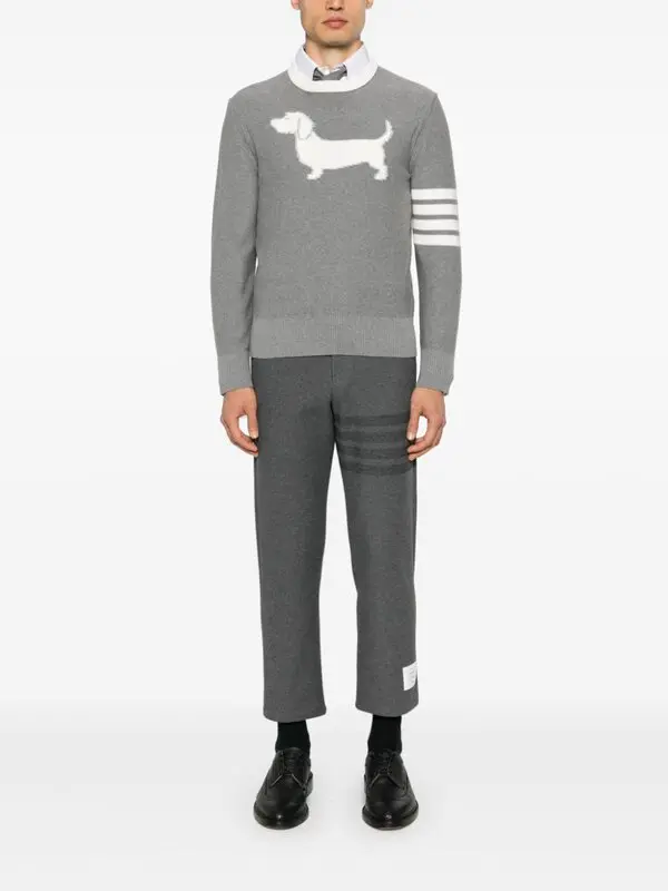Thom Browne Hector Intarsia-knit Jumper
