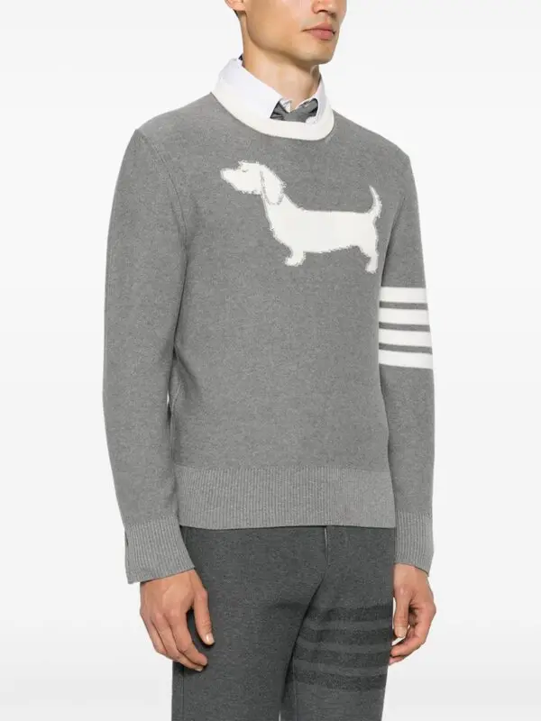 Thom Browne Hector Intarsia-knit Jumper