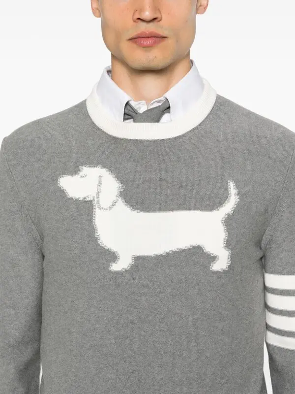 Thom Browne Hector Intarsia-knit Jumper