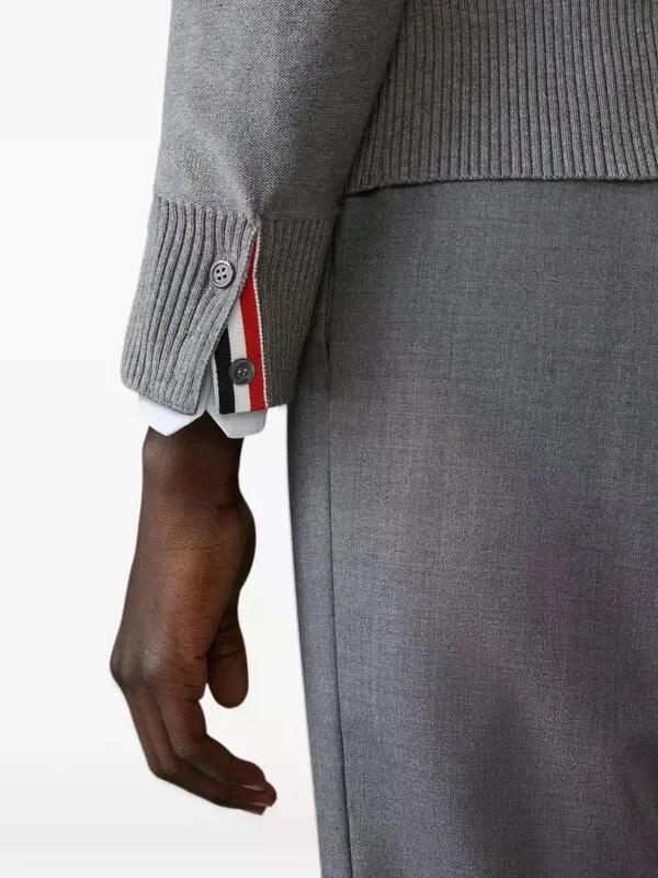 Thom Browne Hector Intarsia-knit Jumper - Grey