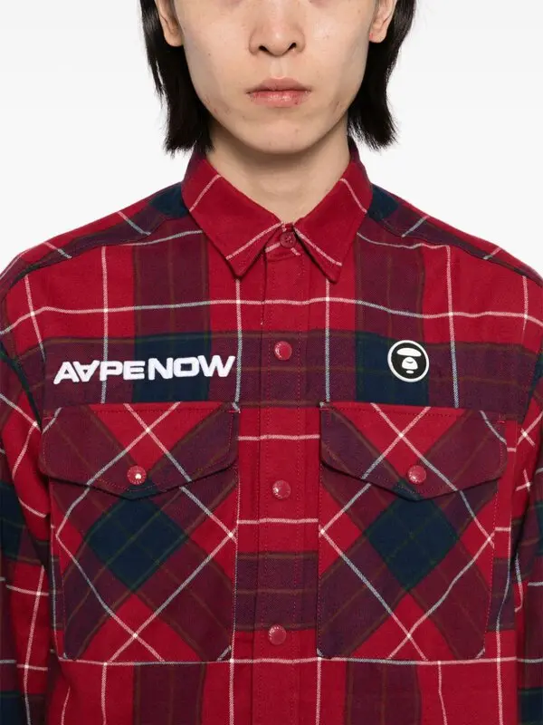 AAPE BY *A BATHING APE® Checked Shirt