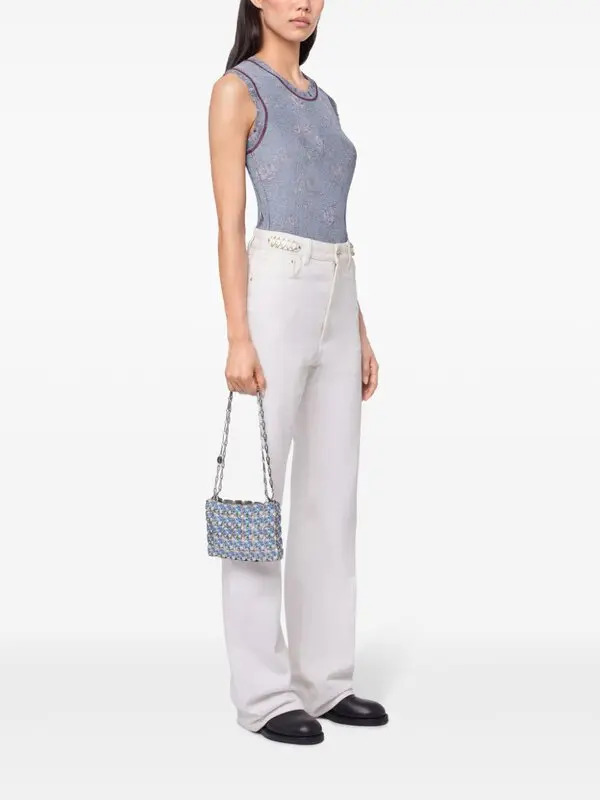 Rabanne Floral-print Tank Top