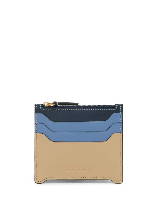 Marni Logo-debossed Cardholder - Neutrals