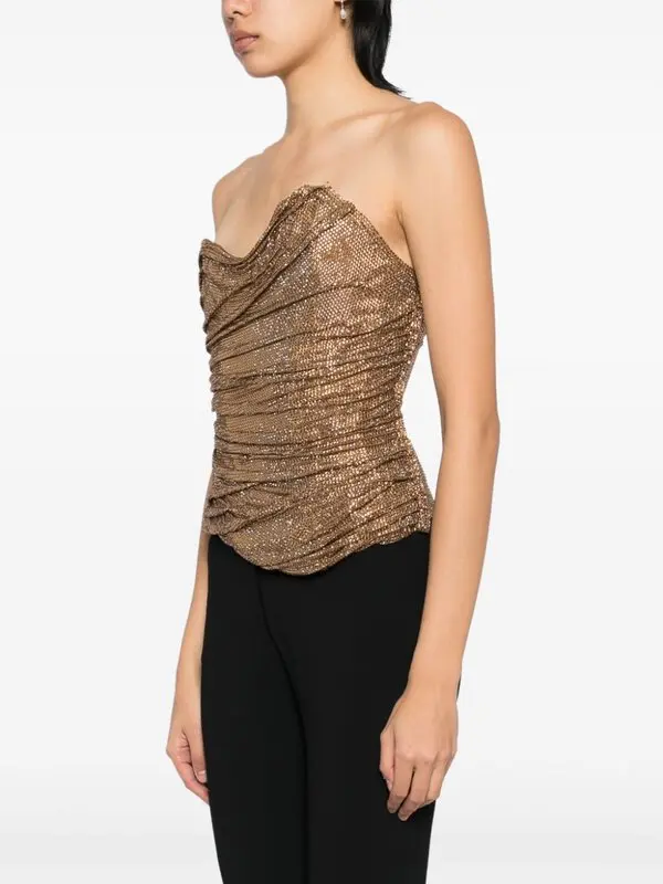 Giuseppe Di Morabito Strapless Corset Top
