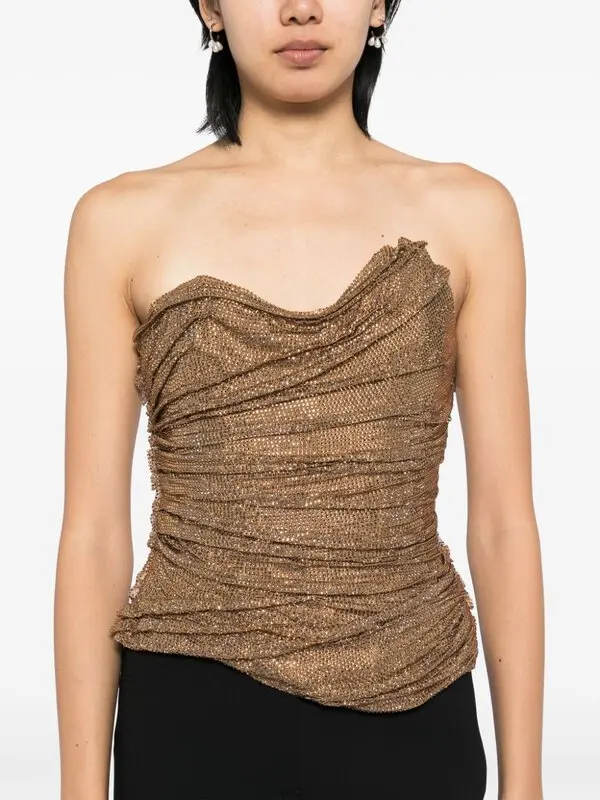 Giuseppe Di Morabito Strapless Corset Top
