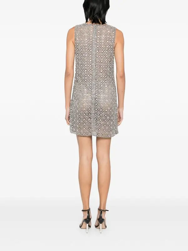 Amen Net-embroidered Mini Dress