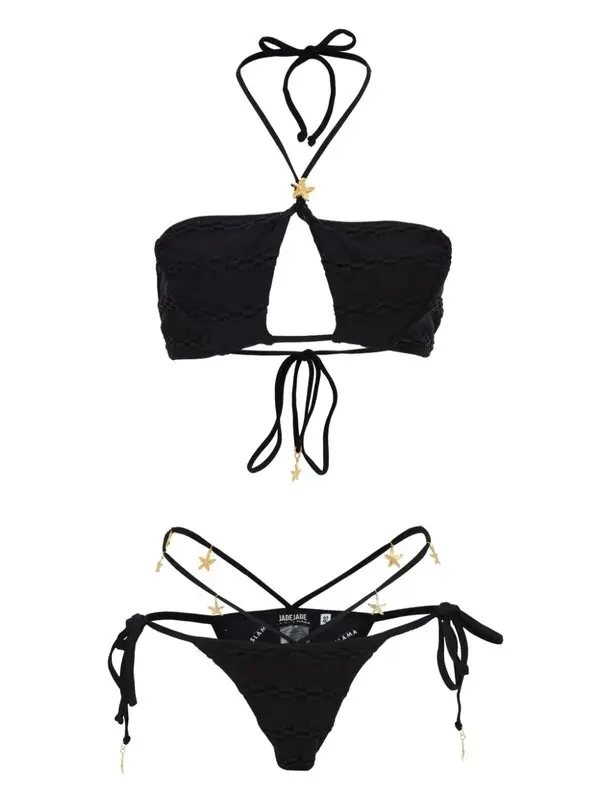AMIR SLAMA Starfish-charms Bikini - Black