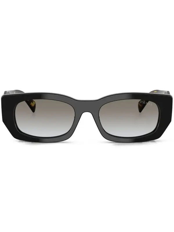 Prada Geometric Frame Sunglasses - Black