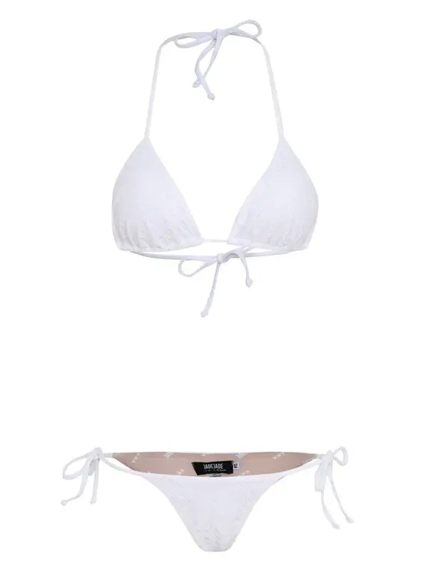 AMIR SLAMA X Jade Picon Textured Bikini Set - White