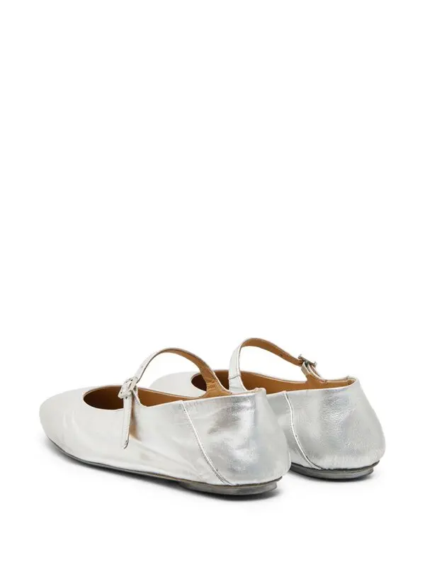 Marsèll Strascico Buckled Ballet Flats - Grey
