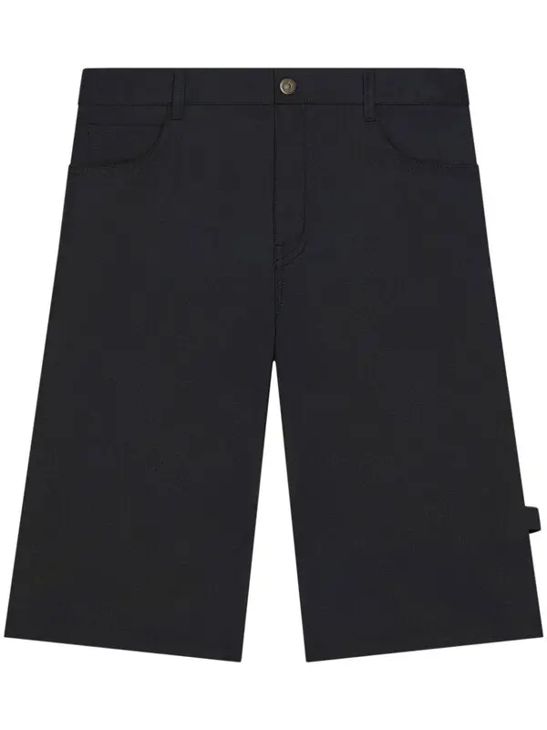 COURREGES Straight-leg Bermuda Shorts - Black
